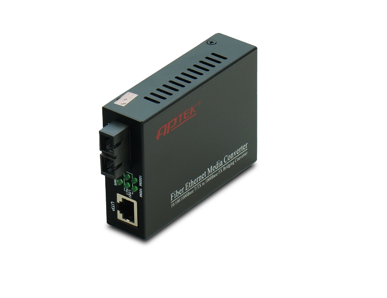 Bộ chuyển đổi quang điện 2 sợi cap 10/100/1000Mbps APTEK APM110 ...