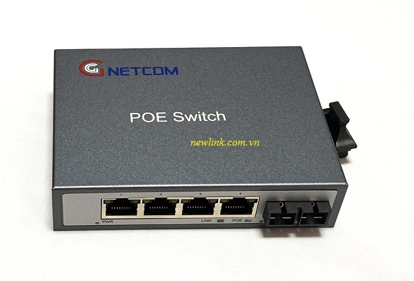 Switch quang 4 Port POE + 2 Port quang SC 10/100M , Switch quang 4 PORT ...